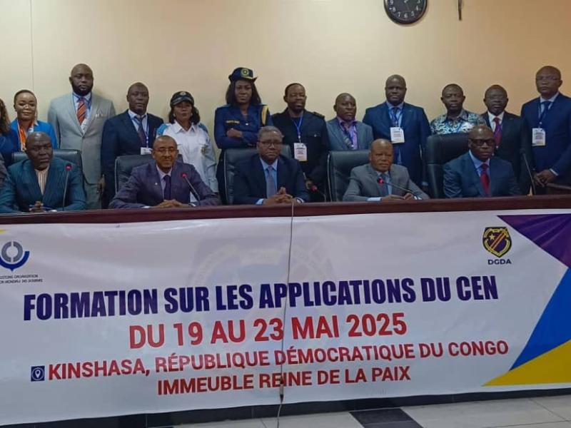 RDC: les agents et cadres de la DGDA en session de formation sur le CEN et ses applications ...